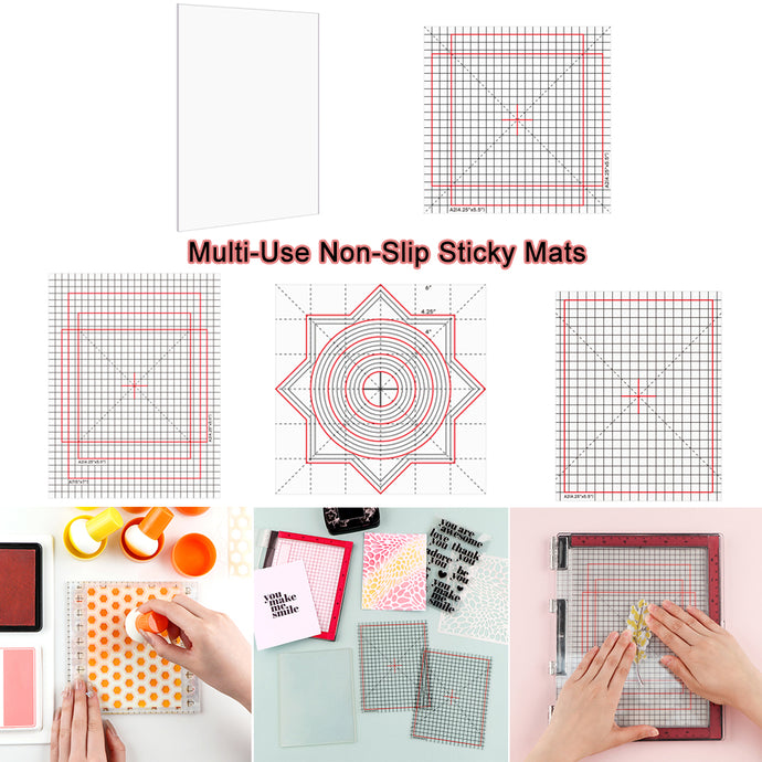 Multi-Use Non-Slip Sticky Grip Mats Fit in Stamp Positioning Tool ...