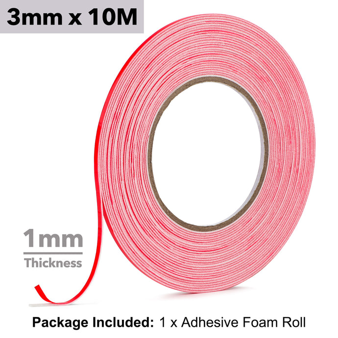 1mm/2mm/3mm Thickness Double Sided Adhesive Foam Roll Stciky 3D Foam T ...