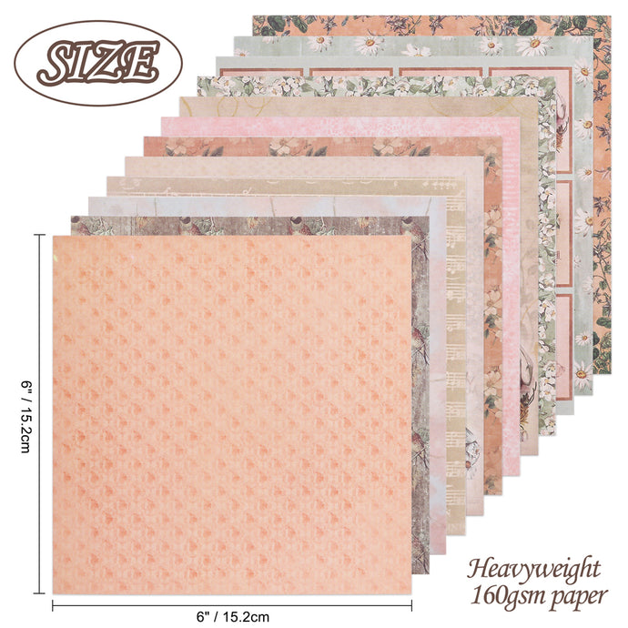 12 Sheets/Pack Paper Pad 6x6inch Single Sided Patterned Cardstock For ...