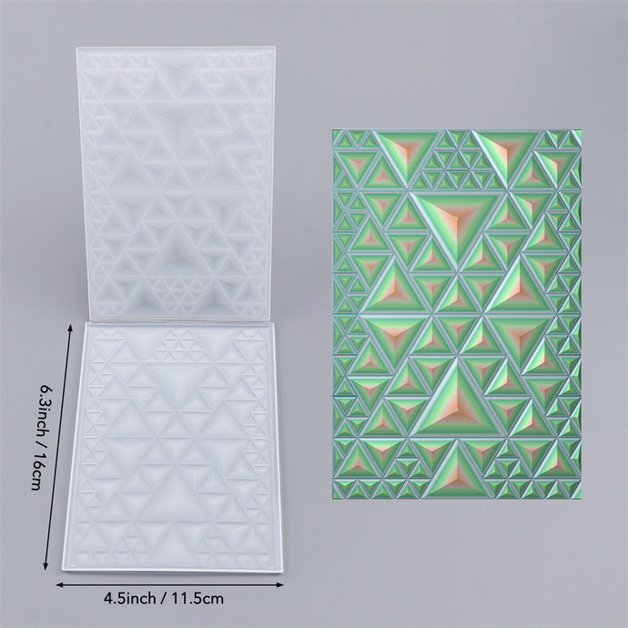 Geometric Polygon Background 3D Embossing Folder For Adding Textured D ...