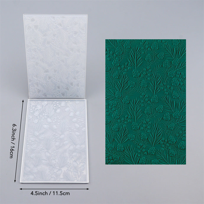 3D Embossing Folder Pine Cones Berries Pattern For Adding Textured Det ...